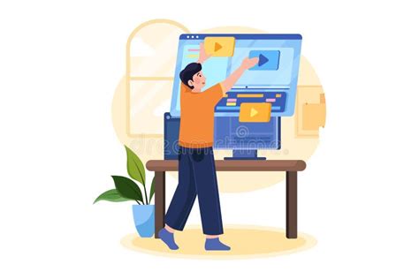 Editor Illustration Concept A Flat Illustration Isolated On White Background Stock Vector