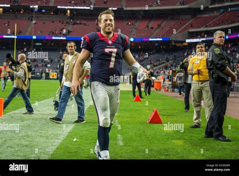 Houston Texas Usa 21st Dec 2014 Houston Texans Quarterback Case Keenum 7 Smiles While