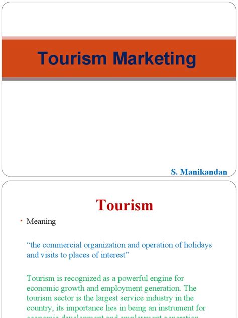 Tourism And Tourism Marketing Pdf Tourism Marketing