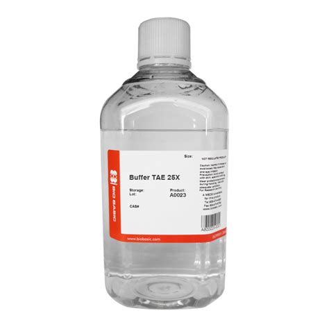 Buffer Tae 25x Componentes 004m Tris Base004m Acetato 0001m