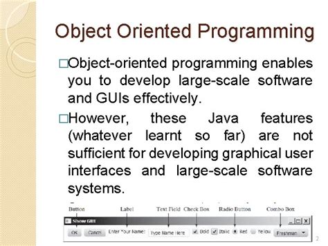 Objects And Class Object Oriented Programming 1 Object
