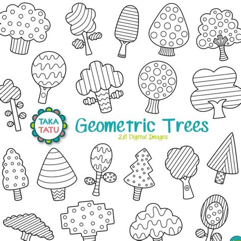 Geometric Tree Etsy