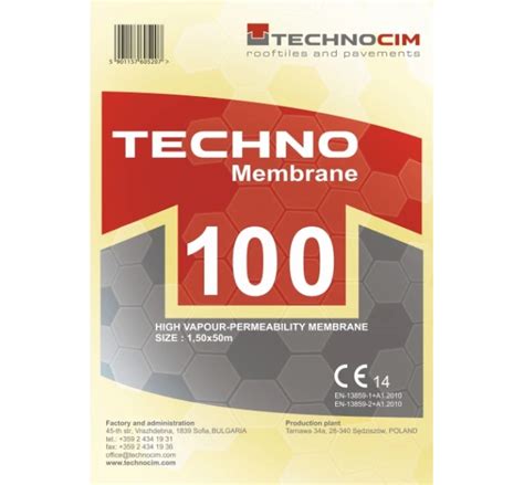 Techno Membrane 100 1 50 50 Lm 75 M2 Under Roof Materials Center For Roofing Materials