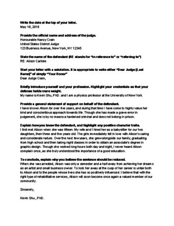 How To Write A Letter To A Judge 11 Steps With Pictures