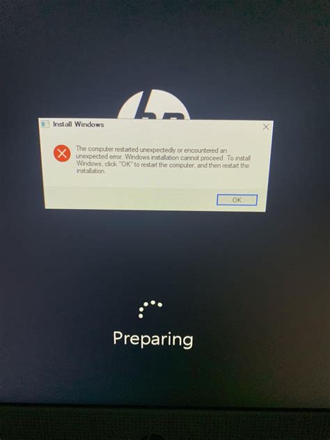 Got This Error When The Computer Was Updating The Computer Shut Off