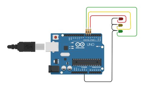 Circuit Design Semáforo Con Arduino Tinkercad