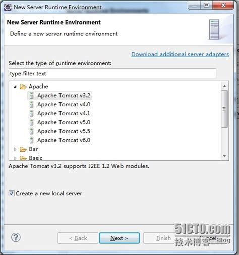 Eclipse配置server没有apache Tomcat 7051cto博客eclipse配置tomcat