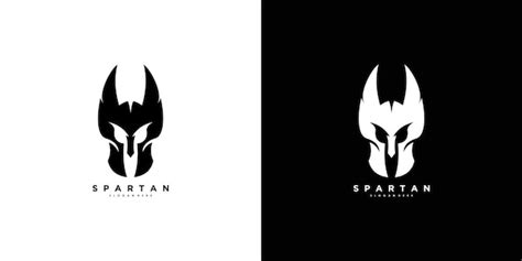 현대적이고 창의적인 개념의 스파르타 로고 디자인 벡터 프리미엄 벡터
