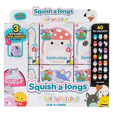 Squish A Longs Clip And Go 3 1inch Mini Squish 1 Clip Case 1 Ring 1 Collectors Guide