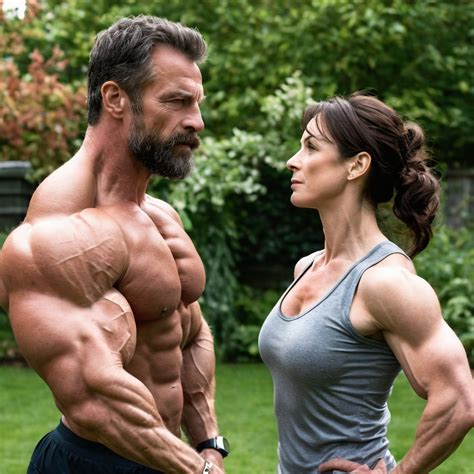 Muscular Daddy In The Garden Stable Diffusion Online