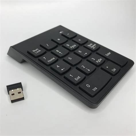 Wireless Numeric Keypad Mini Number Pad Numpad 18 Keys Keyboard For Laptop Desktop Pc Pro