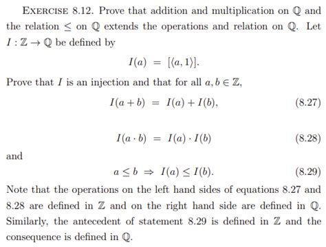 Solved EXERCISE 8 12 Prove That Addition And Multiplication Chegg Com