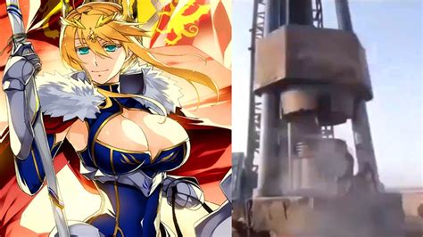 【fategrand Order】saber Faces Pile Driver Pounding Meme 👑 Youtube