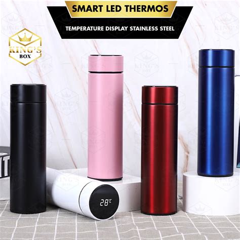 500ml Fashion Smart Temperature Flask Led Display Vacuum Thermal Flask Insulation Bottle
