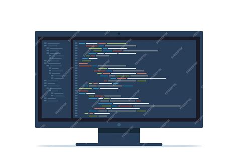 Premium Vector Computer Software Coding Vector Concept Programming