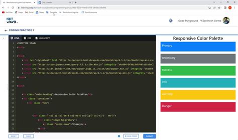 Santhosh Varma Vegesna On Linkedin Day27 Webdevelopment Html5 Css Ccbp Nxtwave