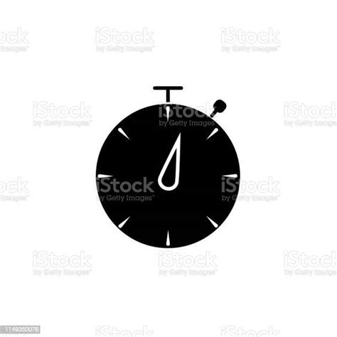 스톱 워치 웹 블랙 아이콘 흰색 배경에 고립입니다 벡터 일러스트 0명에 대한 스톡 벡터 아트 및 기타 이미지 0명 디자인 로고 Istock