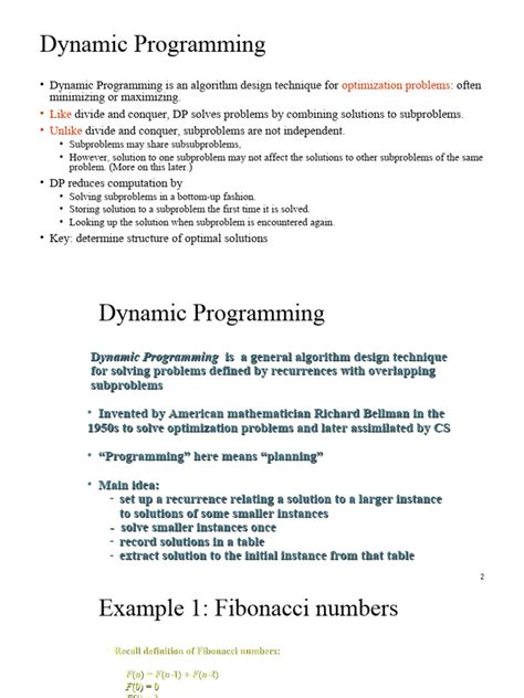 Lecture 20 Pdf Dynamic Programming Computational Science