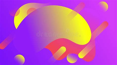 Animated Fluid Abstract Background With Bright Gradient Colors With