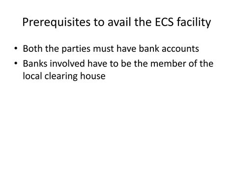 Electronic Clearing Service Ecs PPTX