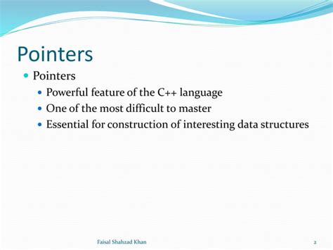 Pointers In Cc Programming Pptx Programming Languages Computing