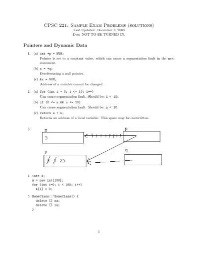 Cpsc 221 Sample Exam Problems Solutions Ugradcsubcca