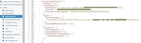 issues configuring azure app service to return useable access token with scopes using front end