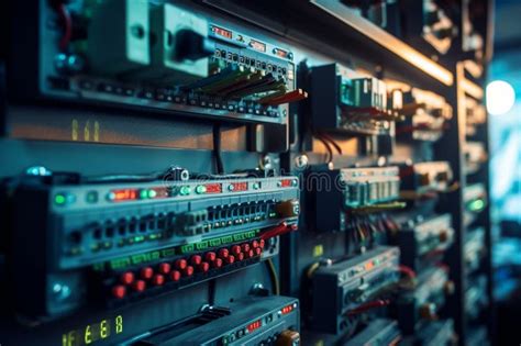 Industial Sensors In Iot Stock Illustration Illustration Of Facility 282225595