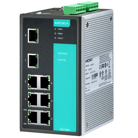 Eds 518a Ss Sc Moxa Plc Managed Gigabit Ethernet Switch With 14 10100baset X Ports Moxa Plc