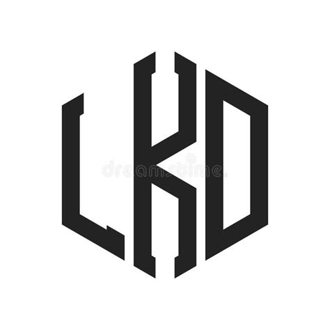 Lkd Logo Design Initial Letter Lkd Monogram Logo Using Hexagon Shape