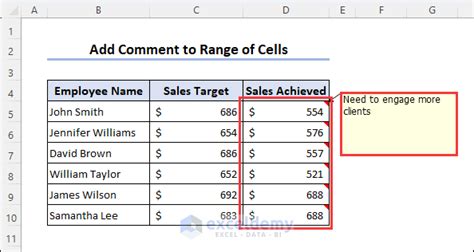 How To Use Excel Vba To Add A Comment To A Cell 3 Examples Exceldemy