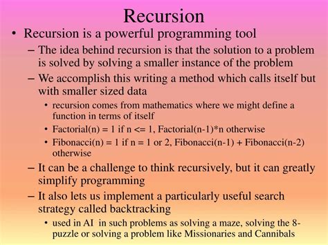 Ppt Recursion Powerpoint Presentation Free Download Id8946914