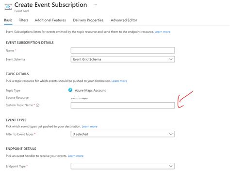 Unable To Create Eventgrid System Topic For Azure Maps Geofencing Event Microsoft Qanda