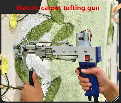 전기 카펫 터프팅 건 루프 파일 뜨개질 카펫 터프팅 루프 스택 직조 플로킹 머신전동 공구 부품 Aliexpress