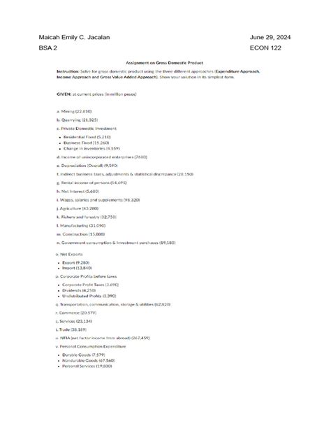 Econ Assignment No 3 Pdf