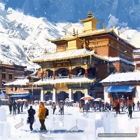 Ai创作图藏族地标建筑山水画 藏族建筑藏族水墨建筑 布达拉宫水彩 布达拉宫插画 原创水彩布达拉宫风光 中国风藏传佛教建筑 青藏地区城市建筑插画 海坛城插画 大召手绘 尼泊尔插画科技旅游 尼泊尔