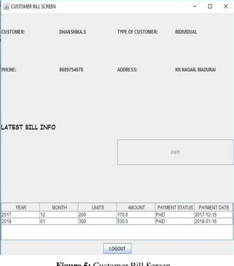 Figure 5 From Electricity Bill Management System Semantic Scholar