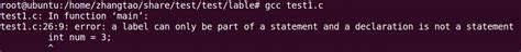 Error A Label Can Only Be Part Of A Statement And A Declaration Is Not A Statement How To Fix