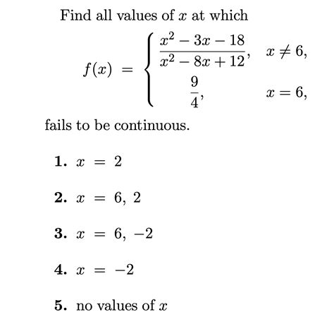 solved find all values of x ﻿at