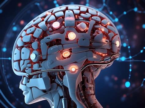premium photo a futuristic visual metaphor of ai and machine learning
