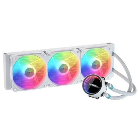 【楽天市場】【ea5白】cpuクーラー Cpu冷却ファン 白 簡易水冷 360mm Ledライト Rgb 光る 静音 水冷ファン Argb
