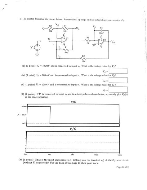 solved 5 10 points consider the circuit below assume