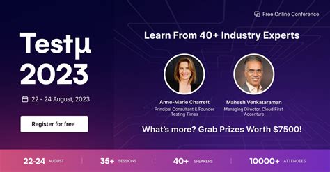 testμ conference 2023 decode the future of testing join one of the