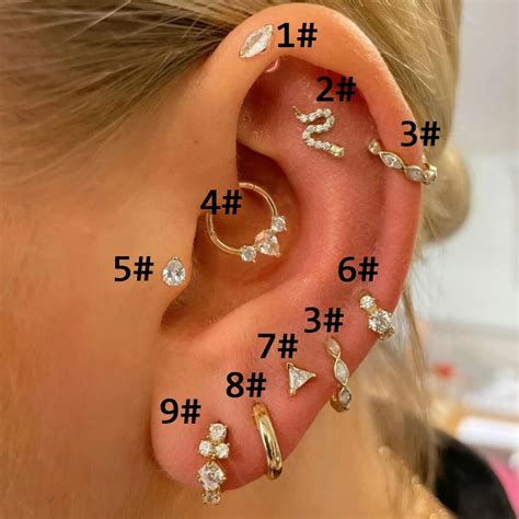 Cute Ear Piercings Helix