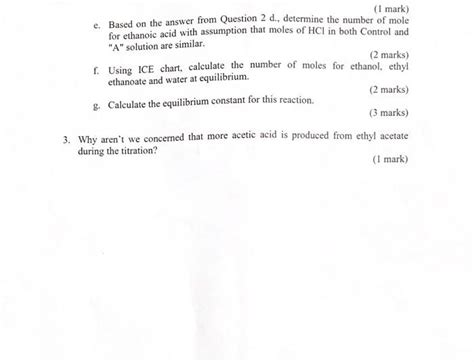 Results Naoh Molarity Titration Of Control Solution