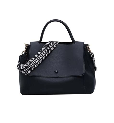 Bolso Bandolera De Piel Para Mujer Malubero Color Negro