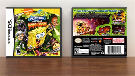 Spongebob Squarepants Featuring Nicktoons Globs Of Doom Ds Game Case