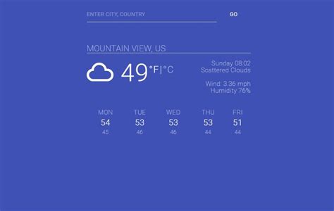 12 javascript weather widget design examples onaircode
