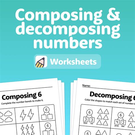 Compose And Decompose Worksheets Printable Pdf That Little Robot