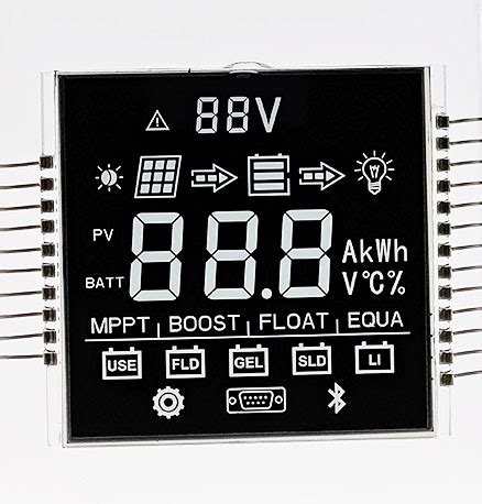 Custom Industrial Meter LCD Display Negative Transmissive Va Segment